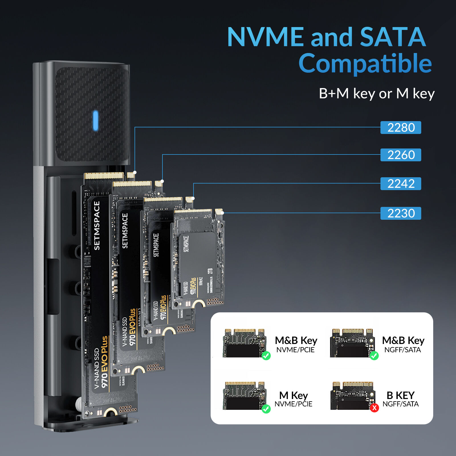 Buy Wholesale China Wholesale M.2 Nvme Ssd Enclosure Tool-free,usb C ...