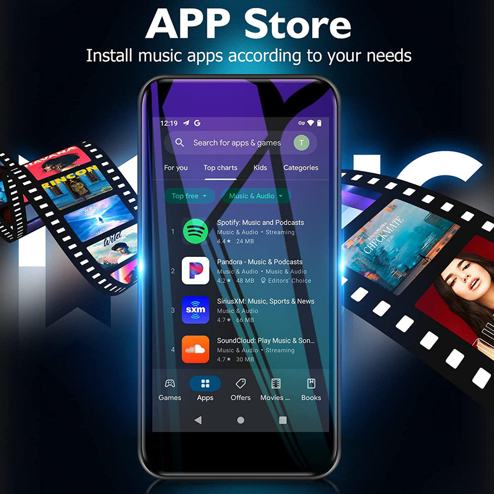 Buy Wholesale China Full Touch Screen Android Streaming Lossless Music Wifi Mp4 Player 32gb Mp3 ...