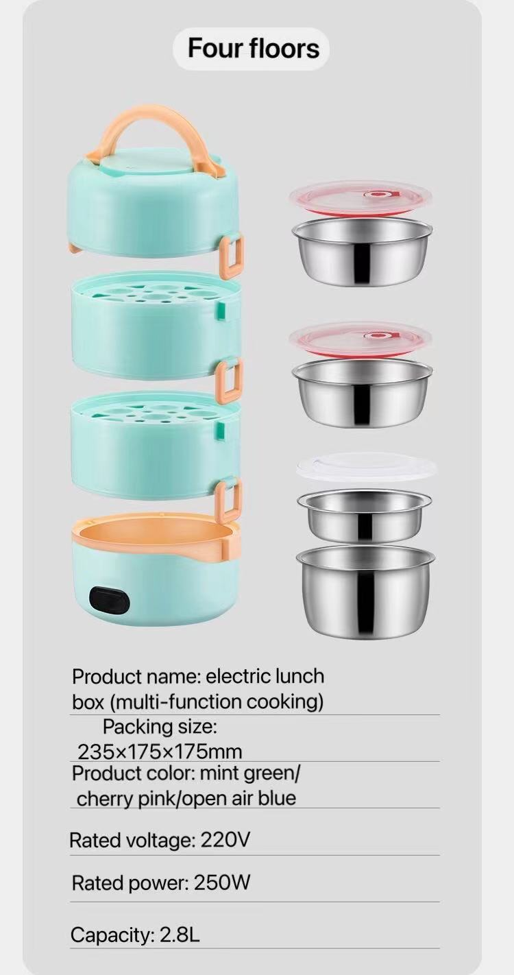 Bulk Buy China Wholesale Portable Electric Food Insulation Lunch Box ...