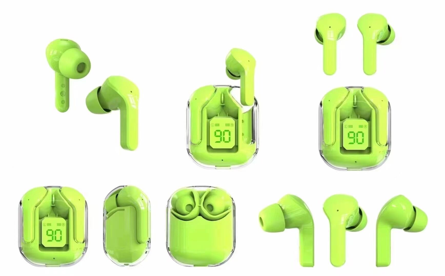 Transparent Crystal Case Wireless Tws T6 Air31 Air 31 T8 In Ear Gaming ...