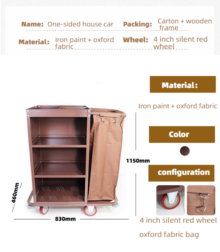 Buy Wholesale China High Quality Multi-functional Hotel Cleaning Service Cart Housekeeping Maid ...