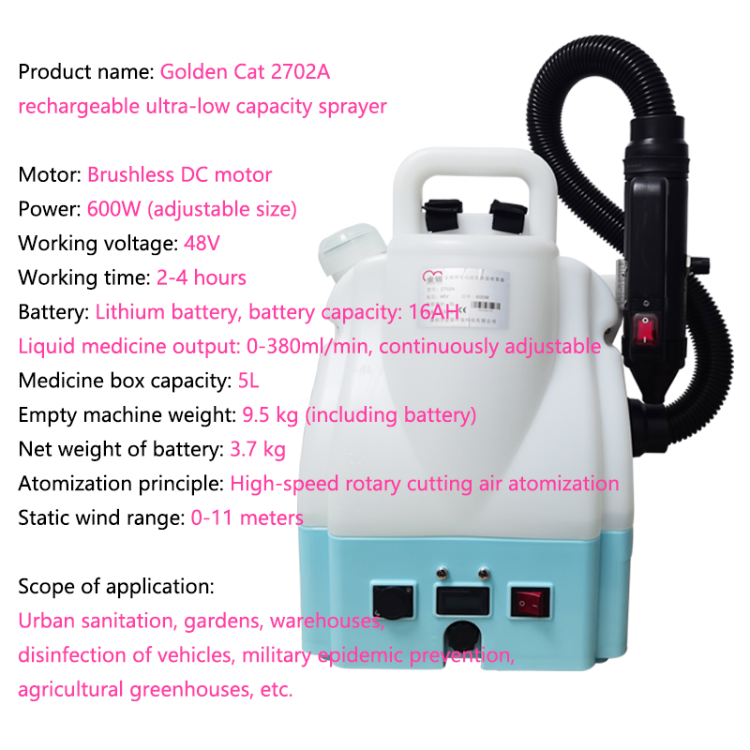 Fogging System Misting Fogger Machine Rechargeable Electric Backpack ...