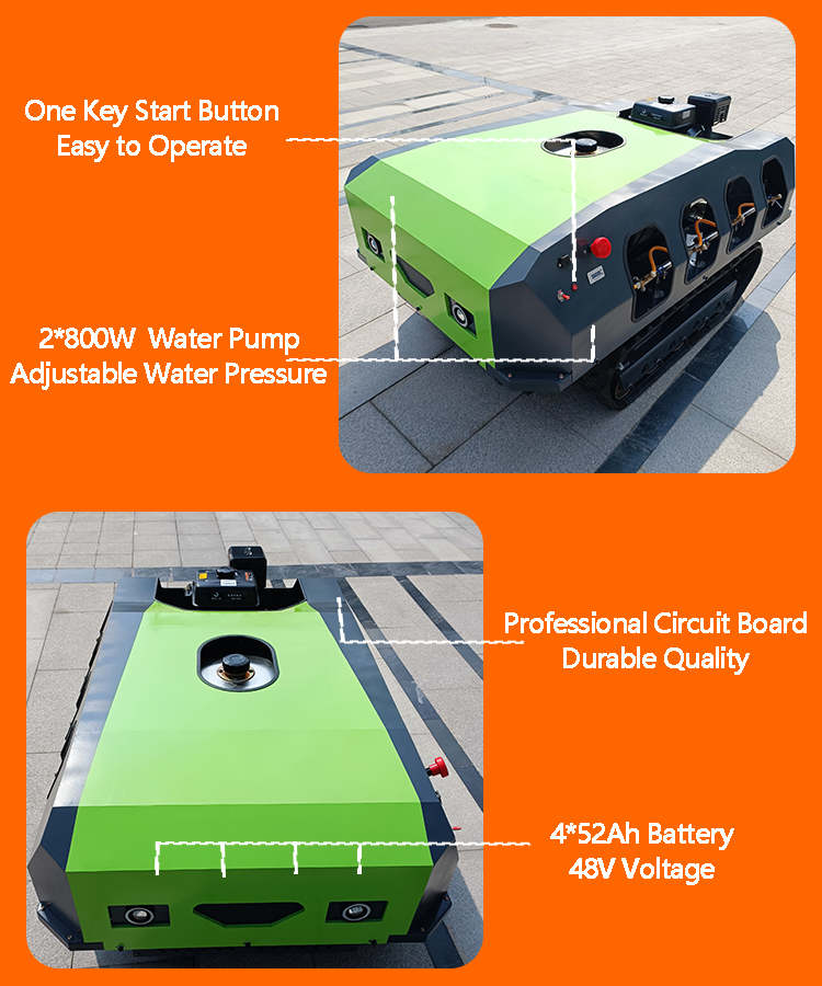 Remote Control Sprayer Autonomous Robot Agricultural Spraying Machine ...