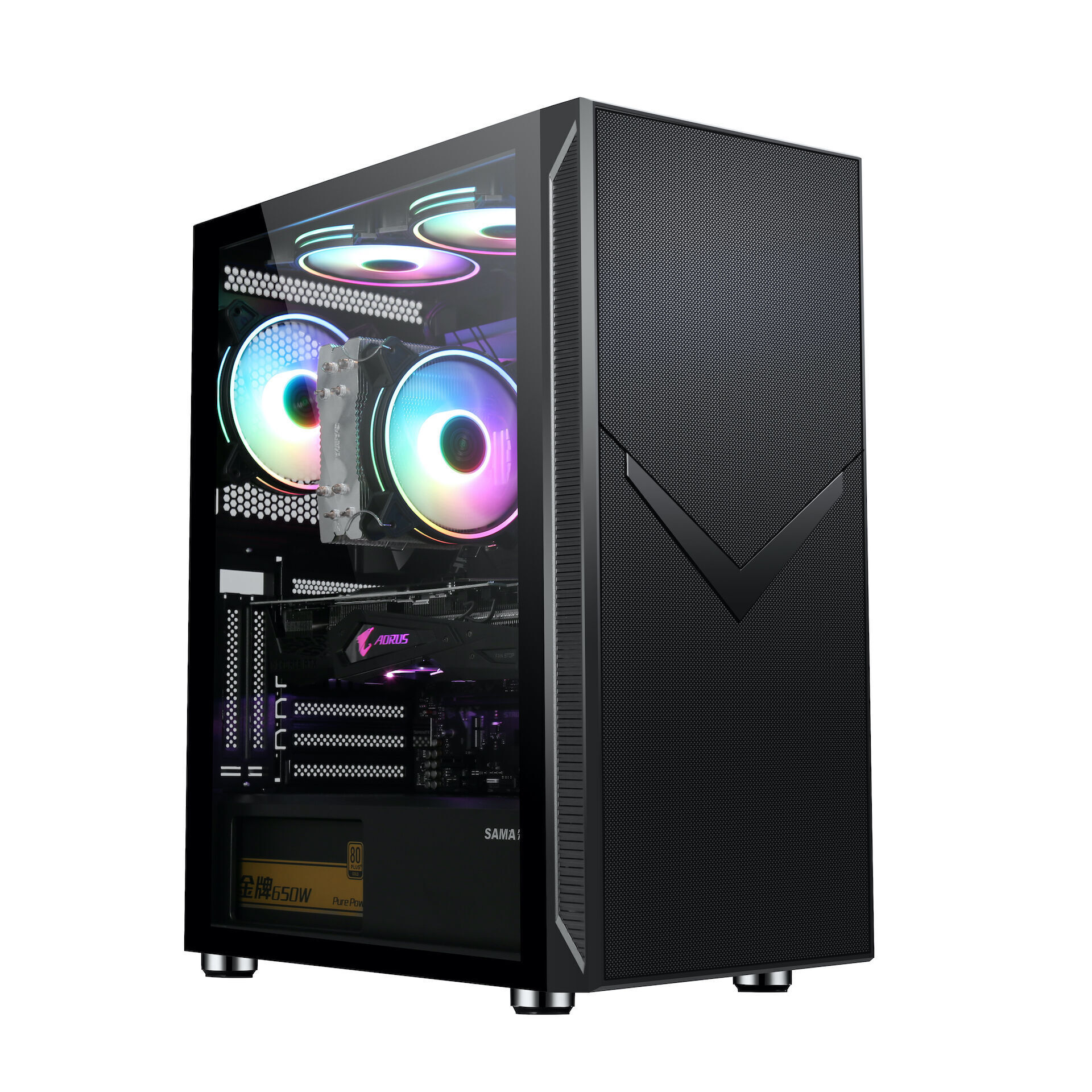 Buy Wholesale China Sama High-end Atx Gaming Pc Case Tempered Glass ...