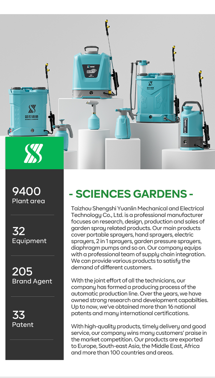 Sinleader Factory Direct Selling High Quality 10l Knapsack Electric ...