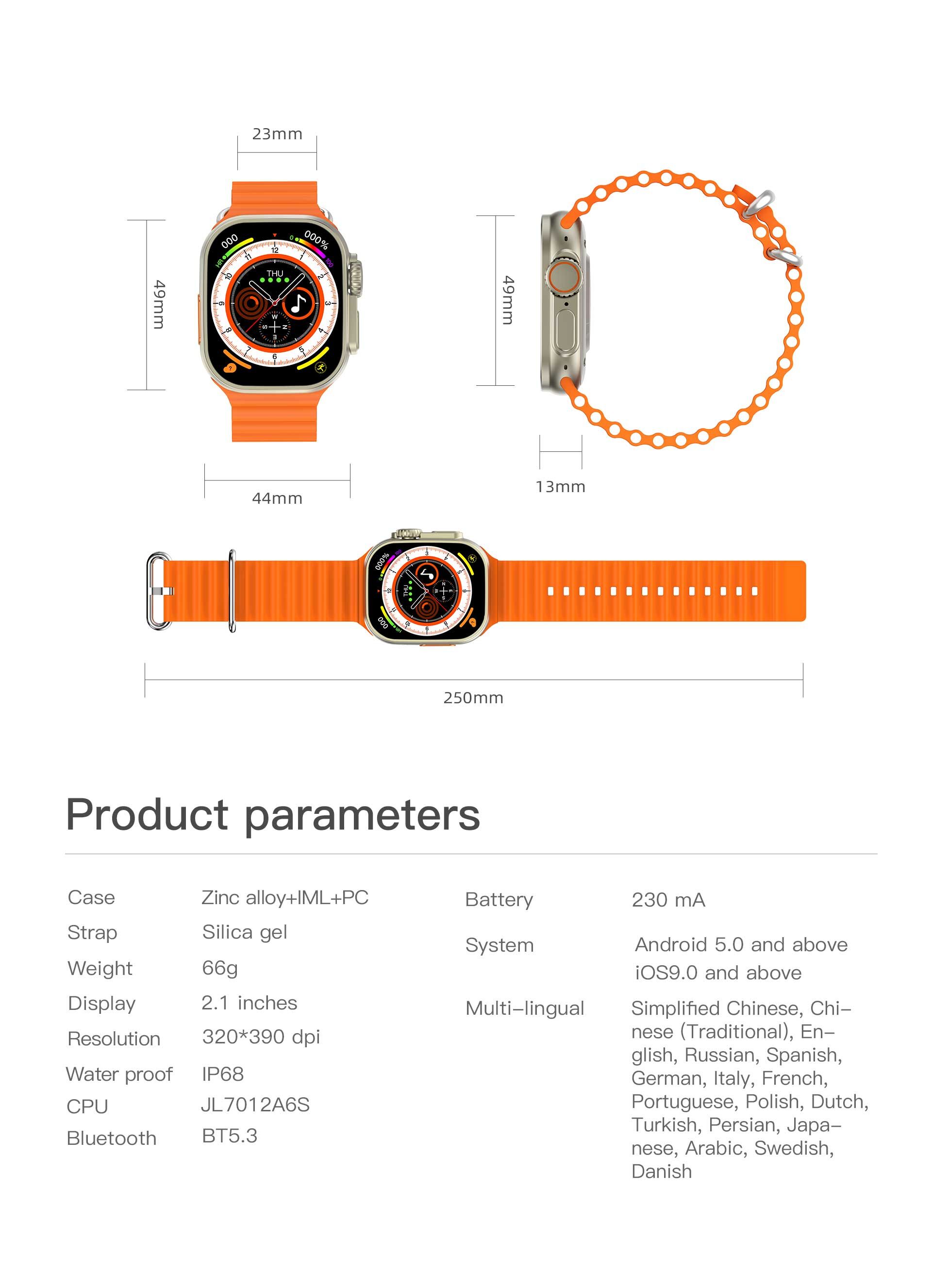 Buy Wholesale China 2023 New Series 9 Smart Watch Zl90c Ultra Wearable ...