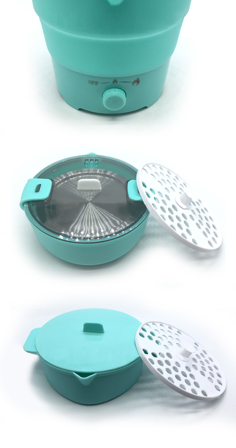 Mini 1l Foldable Travel Electric Kettle Skillet Hot Pot Noodle Cooking ...