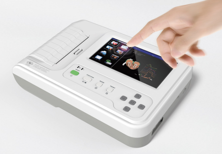 New 6 Channel Ecg Ekg Machine Ecg600g Electrocardiogrampopular - China ...