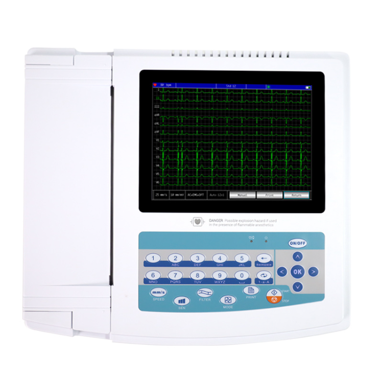 Contec Ecg1200g Ce Electrocardiograph 12-channel Ekg Ecg Machine With ...