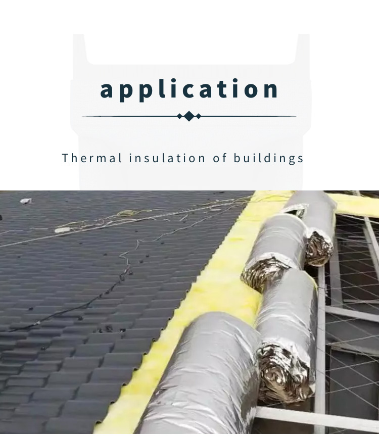 Wall Or Roof Thermal Insulation With Aluminum Foil Veneer Glass Wool ...