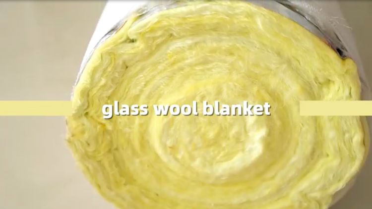 Price Of 50mm Fsk Fiberglass Wool Roll Glass Wool Roof Insulation ...