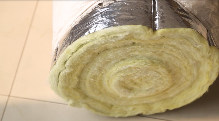 Price Of 50mm Fsk Fiberglass Wool Roll Glass Wool Roof Insulation ...