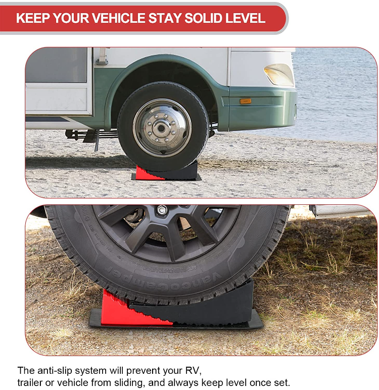 Buy Wholesale China Rv Leveling Blocks Wheel Chock Dock Trailer Camper ...