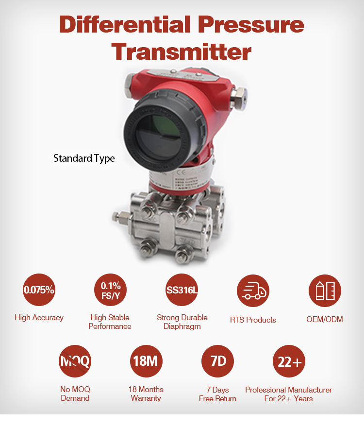 Differential Pressure Level Transducer 4-20ma Liquid Level Dp Transmitter With Hart - Explore ...