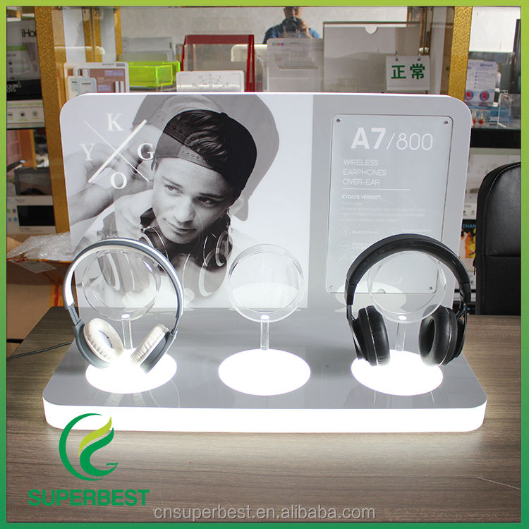 Hot Sale Factory Supply Custom Acrylic Earphone And Headphone Display ...