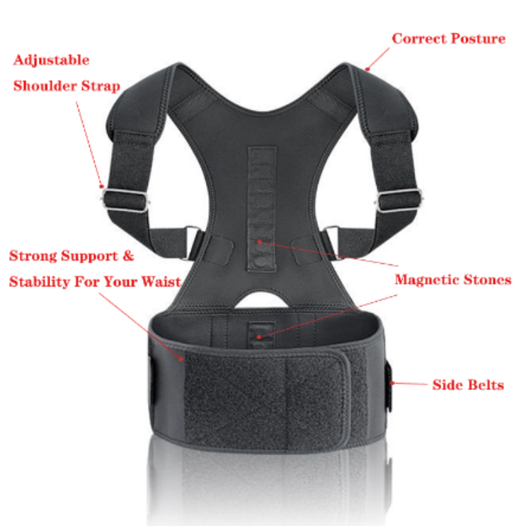 2022 Adjustable Magnetic Adult Posture Correction Shoulder Back Support ...