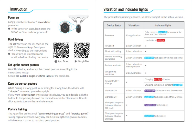 Buy Wholesale China Hipee Smart Posture Correction Device Realtime ...