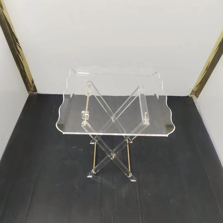 Beautiful Mid Century Modern Style Lucite Acrylic Folding Tray End ...
