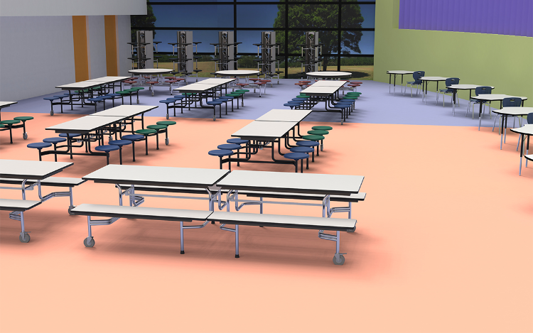 Buy Wholesale China School Dining Hall Tanles Foldable 12 Seat Wood ...