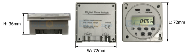 Buy Wholesale China Dgozone 12v Digital Ozonizer Timer Switch Programmable Timer Single And ...