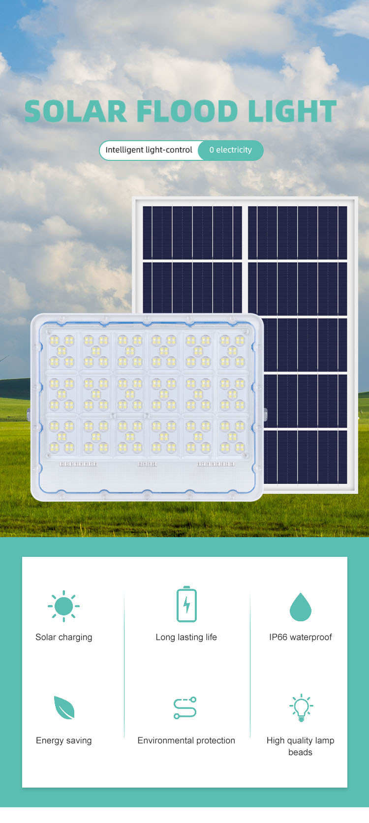 Buy Wholesale China Factory Direct Ip66 Solar Projector Light 50w 100w ...