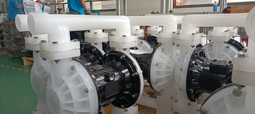 Double Pumps F46 Qbk-25(1 Inch) Qbk-40(1.5 Inch) Qbk-50(2 Inch) Air Operated Plastic Pp ...