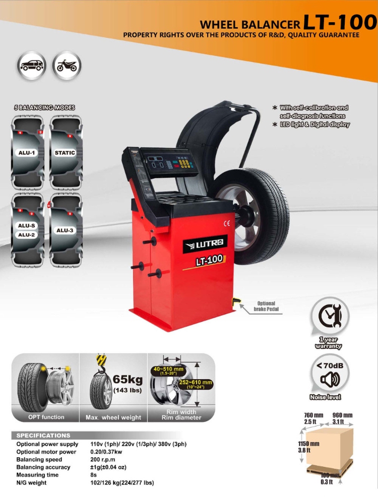 Car Wheel Balancer Tire Balance Machine For Auto Repair Machines Wheel ...