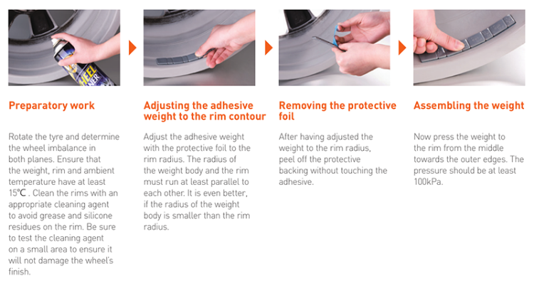 100pcs Per Box Packing Square Shape 5gx12 Iron Adhesive Wheel Balance ...