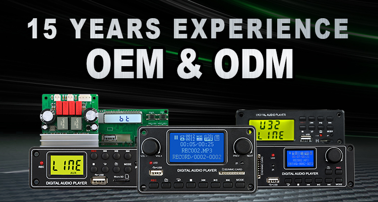 Tdm157 Mp3 Player Module With Usb Fm Aux Sd Decoder Board Dot Matrix ...