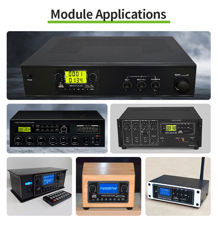 Tdm157 Mp3 Player Module With Usb Fm Aux Sd Decoder Board Dot Matrix ...