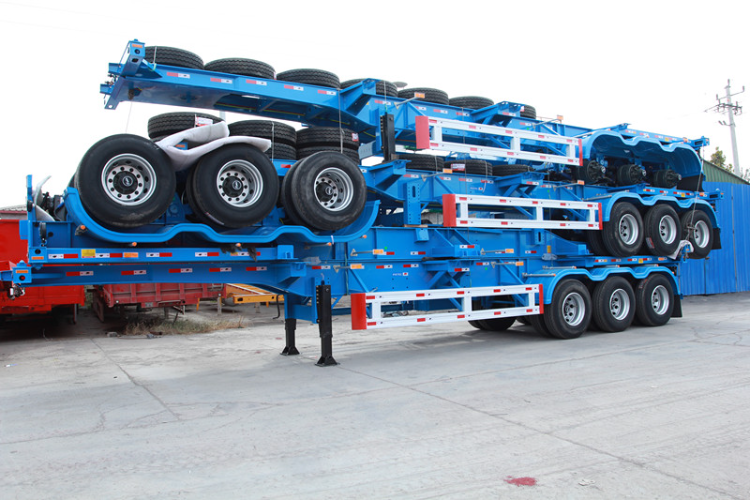 Buy Wholesale China China Brand 3 Axles 20/40ft Container Carrier Skeleton Semi-trailer Port-use ...