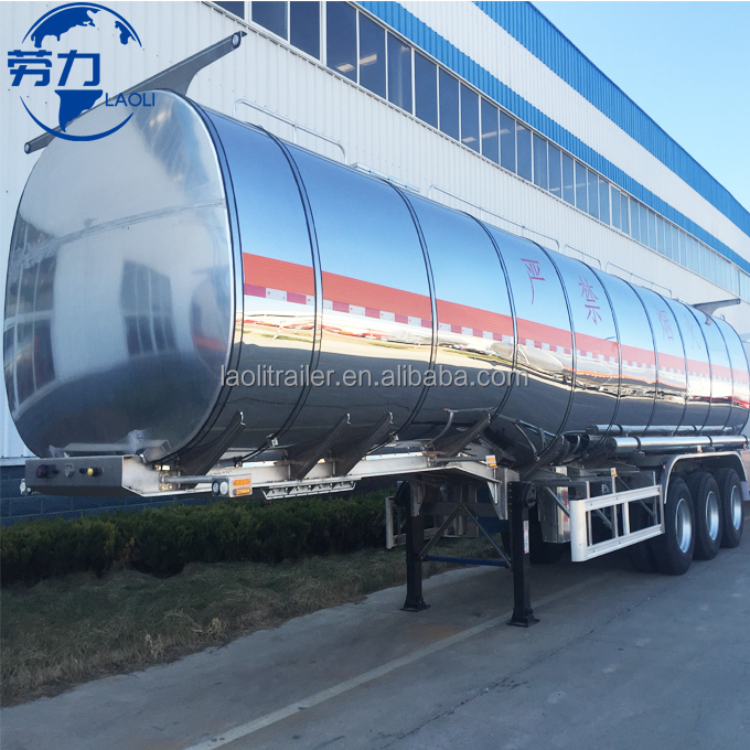 4 Axle Truck Trailers Fuel Tanker Semi Trailer With 3 Apartment 60cbm ...