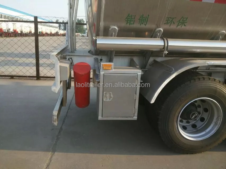 4 Axle Truck Trailers Fuel Tanker Semi Trailer With 3 Apartment 60cbm ...