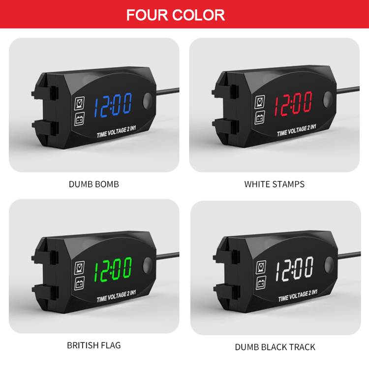 Bsddp Multifunction Led Electronic Time Meter Customized 2 In 1 Voltage ...