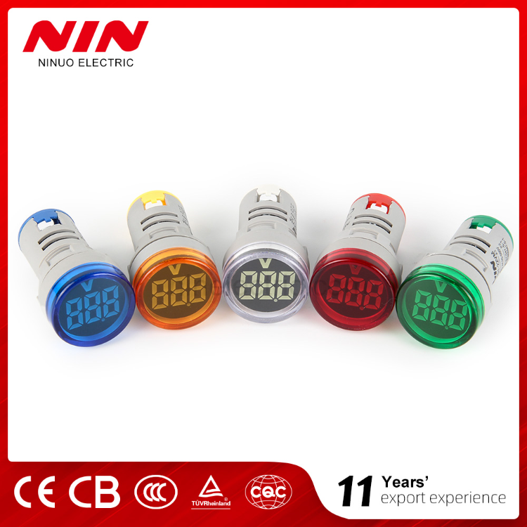 Buy Wholesale China Nin Blue Light Voltage Meter Panel Mount Voltage ...