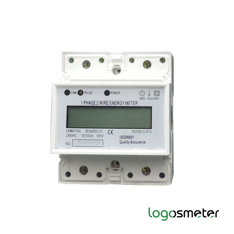 Buy Wholesale China Single Phase Din Rail Modbus Rtu Rs485 Energy Meter Lem011gc Modbus And Modbus