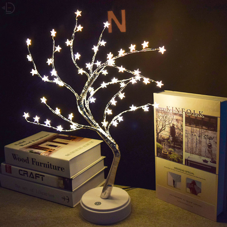 Tabletop Bonsai Tree Light Diy Artificial Tree Lamp For Christmas ...