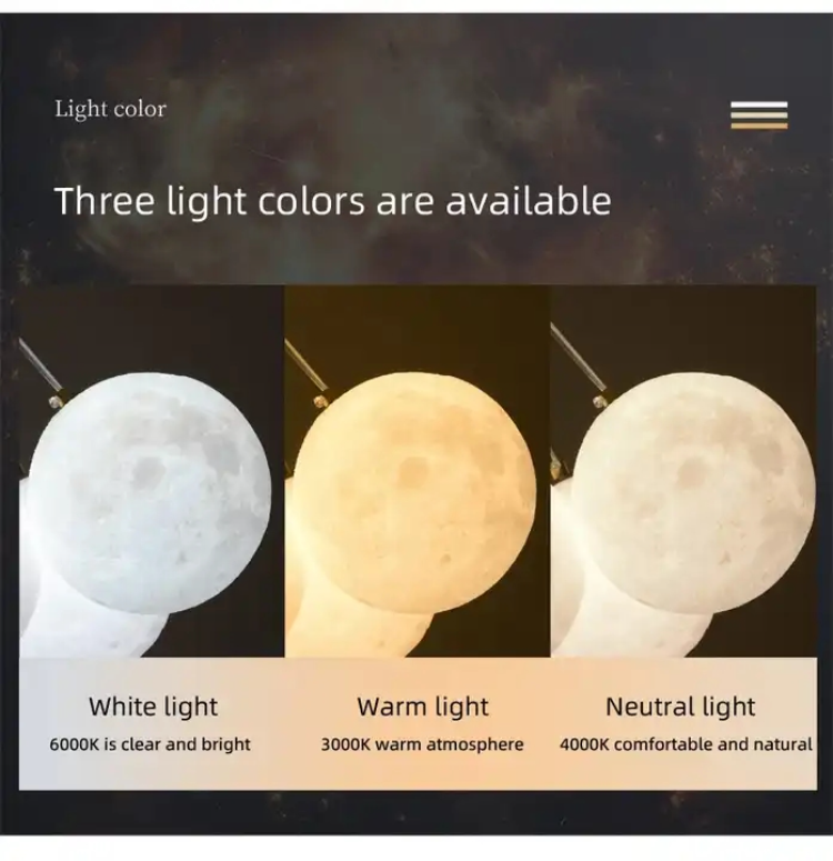Buy Wholesale China New Arrivals Creative Soft Light Led Moon Dining ...