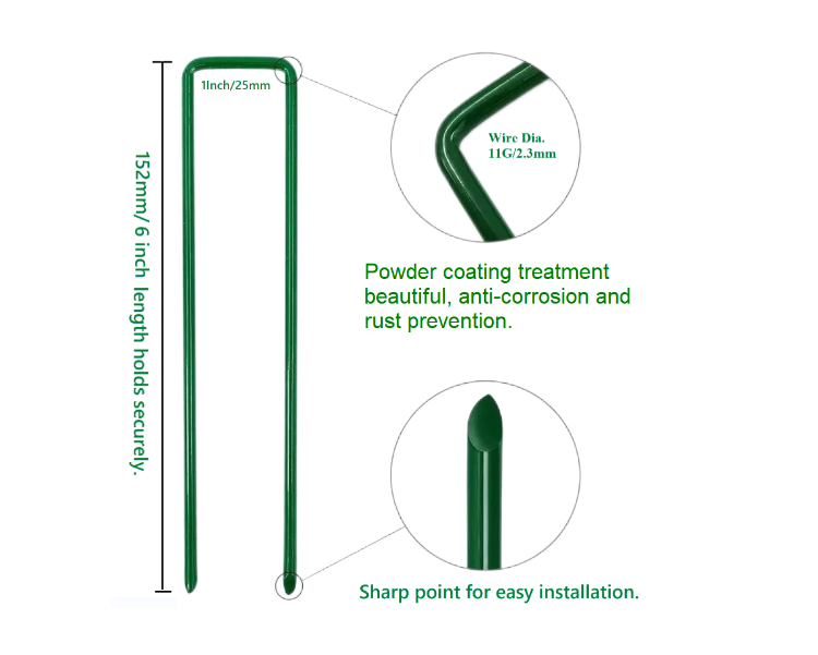 Stainless Steel Dowel Pins/galvanized U Shape Pins Ground Grass Cloth ...