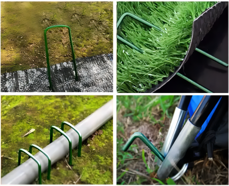 Stainless Steel Dowel Pins/galvanized U Shape Pins Ground Grass Cloth ...