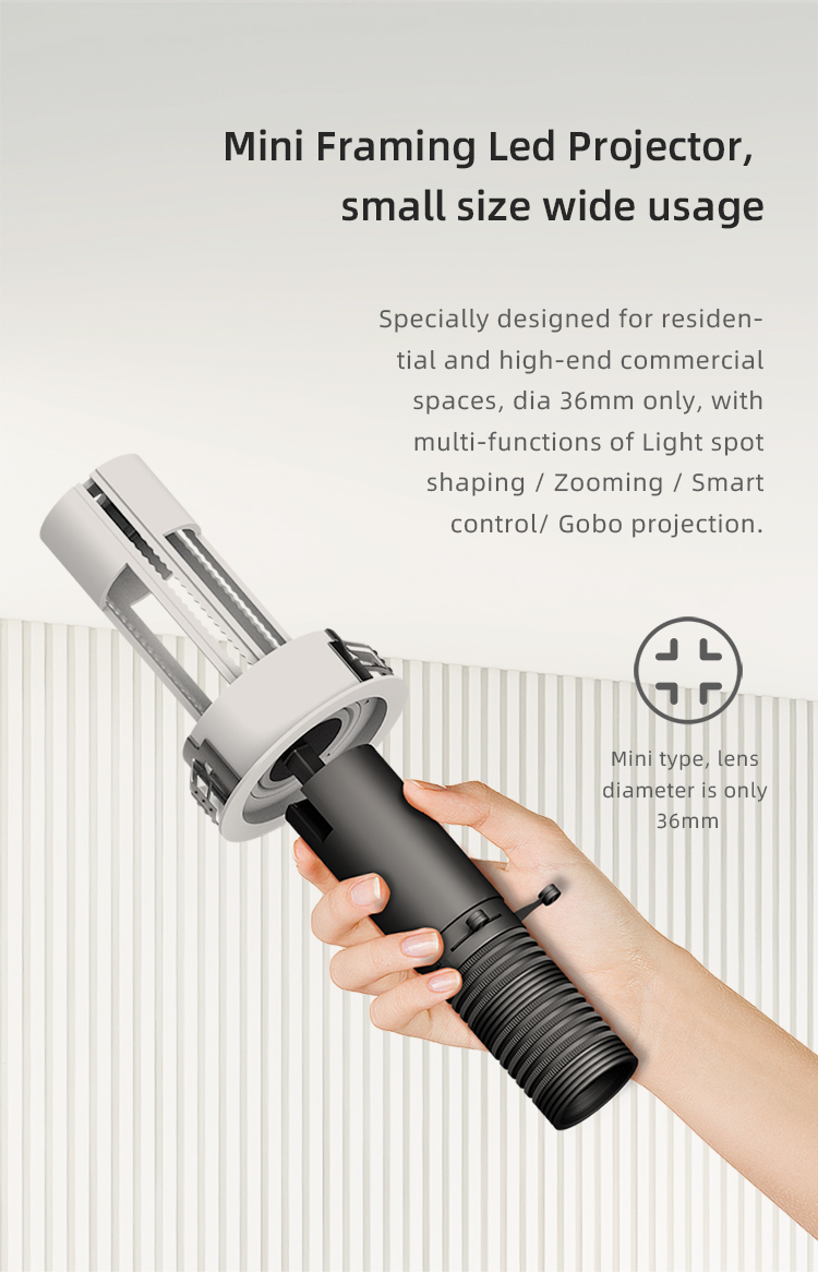 Besun Frame Shaping Dimming Hd Gobo Projector Camera Filters Recessed ...