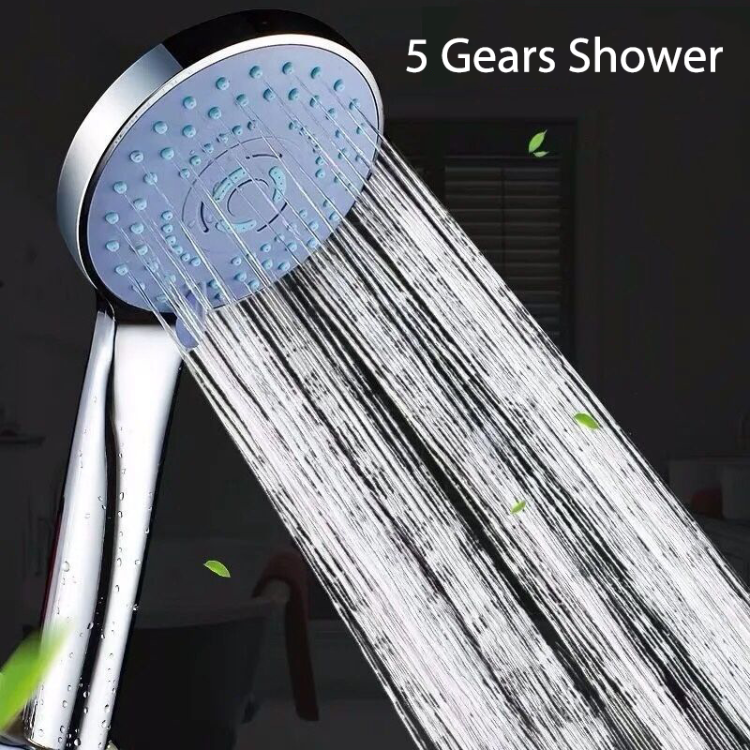 Buy Wholesale China Five Gears Shower Head Bathroom Pressurized Rain ...