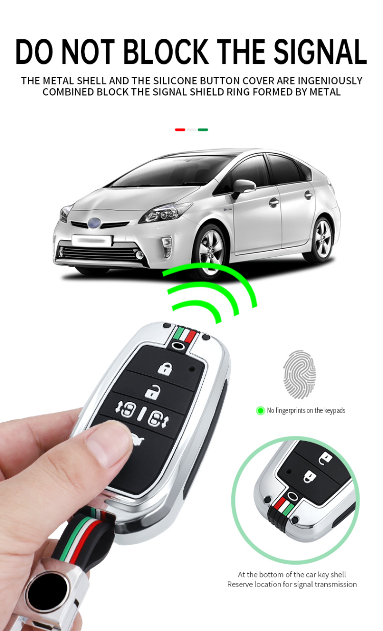 Buy Wholesale China Metal Car Key Shell Cover Case Fob For Toyota Hilux ...