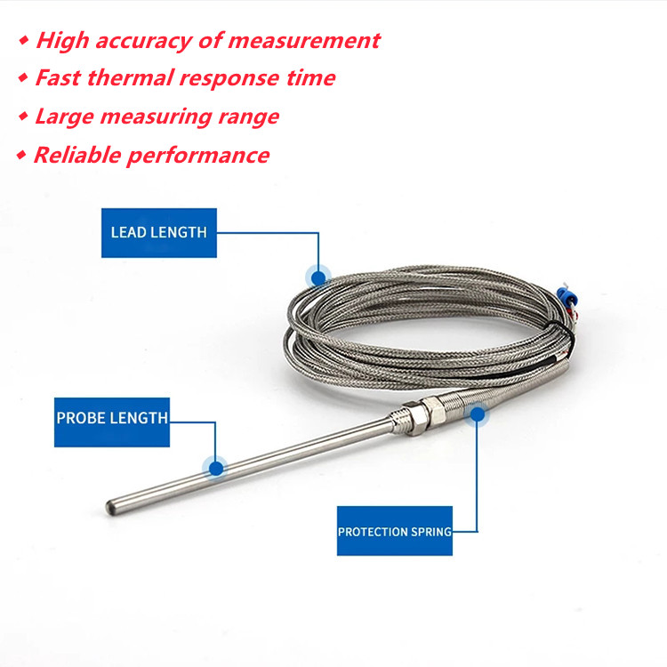 Buy Wholesale China Pt100/k/j/e Type M8 Screw Thermocouple Temperature ...