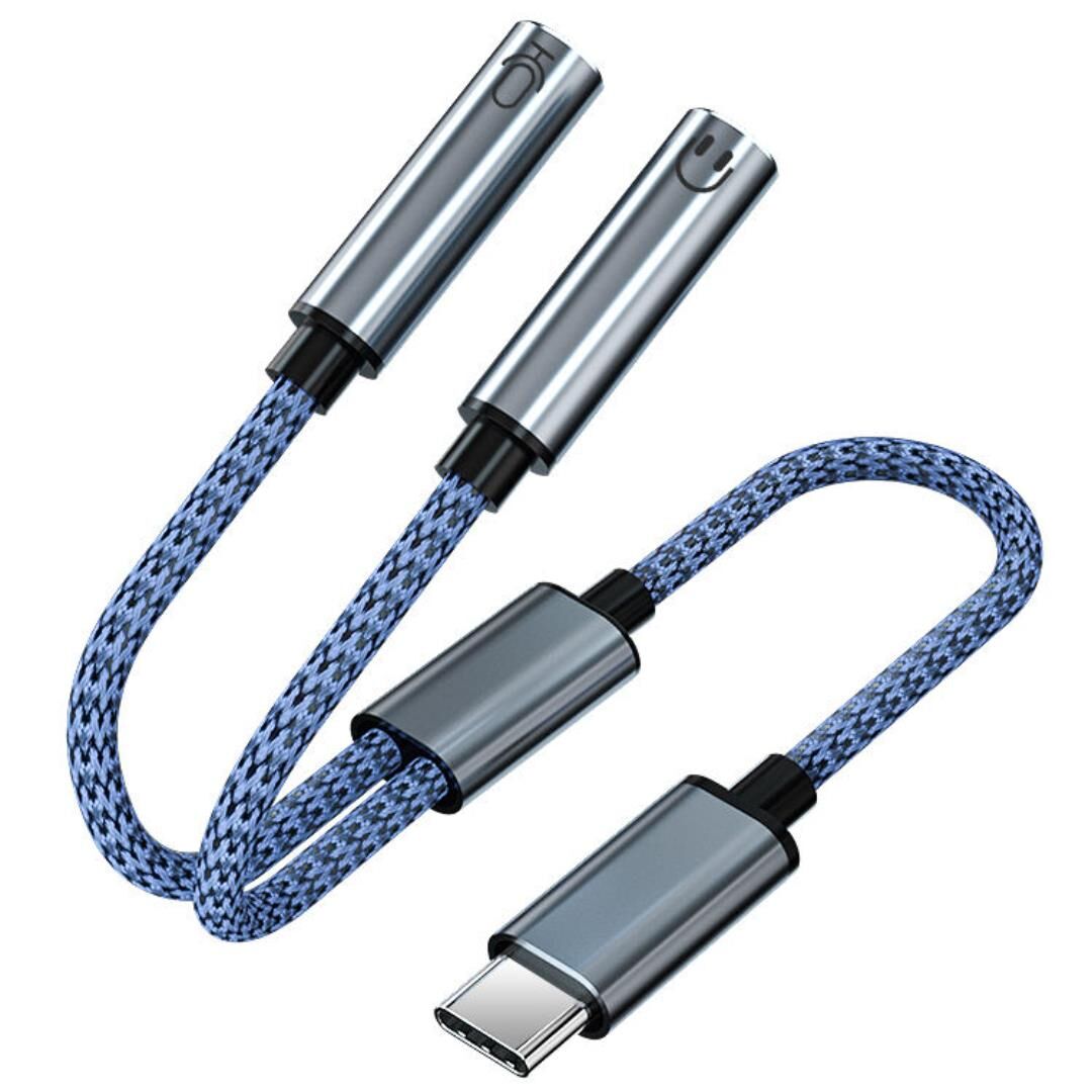Buy Wholesale China 2 In 1 Usb C To Aux Audio Dongle Cable Cord Type C To 35mm Charger And