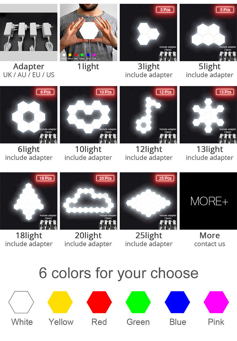 Buy Wholesale China Hexagon Lights Gaming Rgb Led Hex Light Panels ...