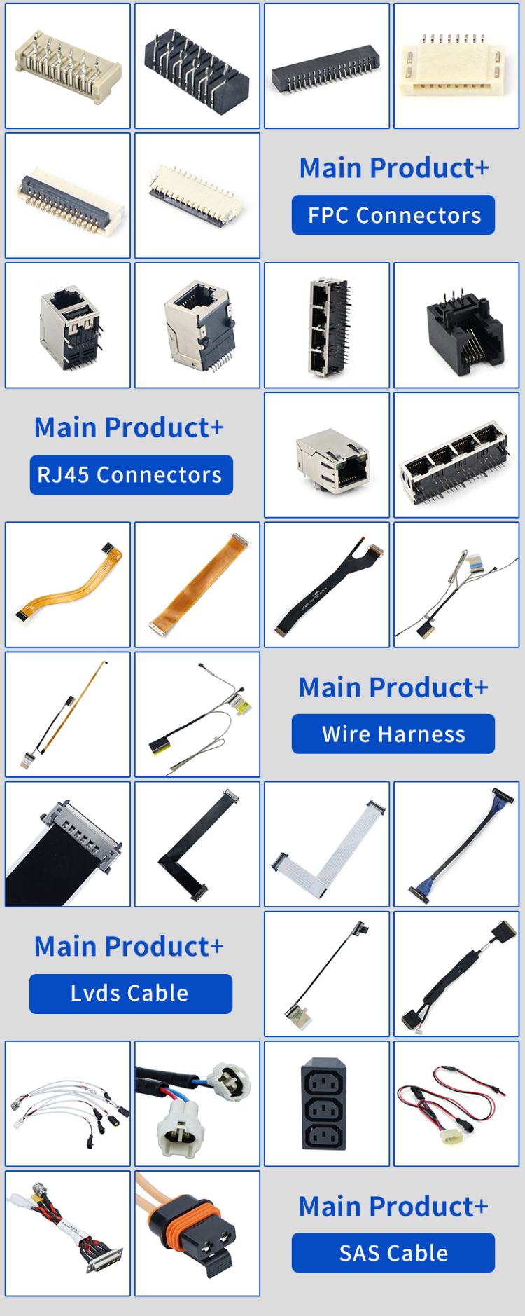 Factory Supply Custom Ph1.1 Spring Contact Connector 16pin Battery ...