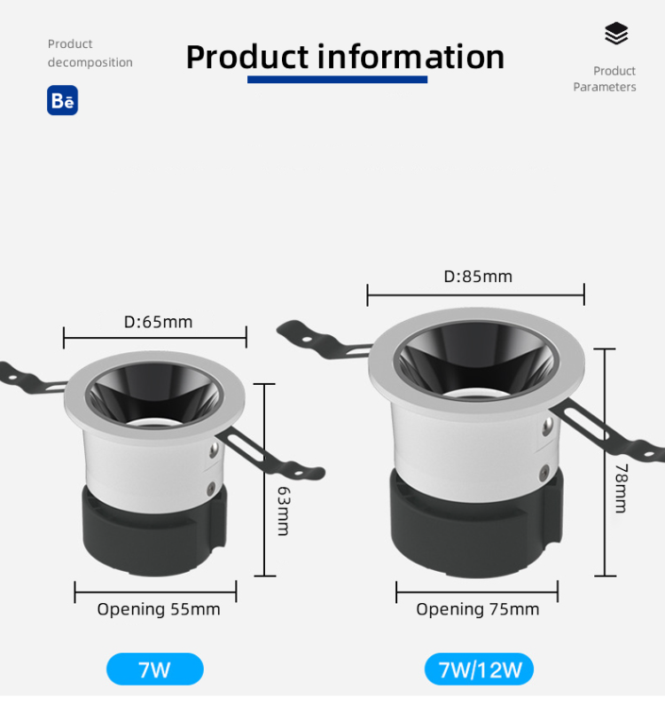 Light Luxury Simplicity Living Room Led Ceiling Spotlights Household ...