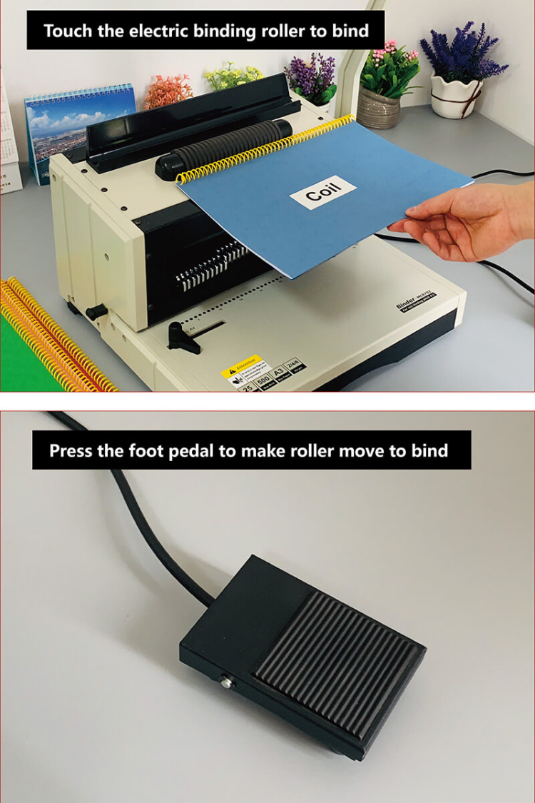 Buy Wholesale China Mc8702 A3 Size Spiral Coil Binding Machine & Coil ...