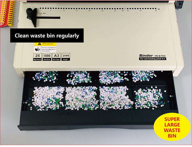 Buy Wholesale China Mc8702 A3 Size Spiral Coil Binding Machine & Coil ...